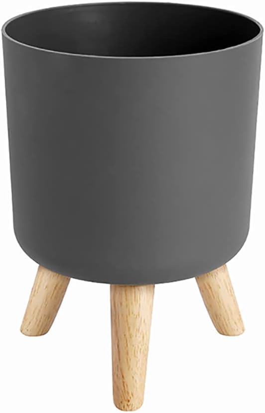 Amazon.com : Modern Pots with Wooden Legs Holder Bedroom Living Room ...