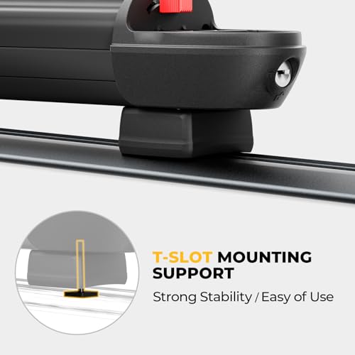 Snapklik.com : BougeRV Lockable T Slot Ski & Snowboard Racks For Car ...