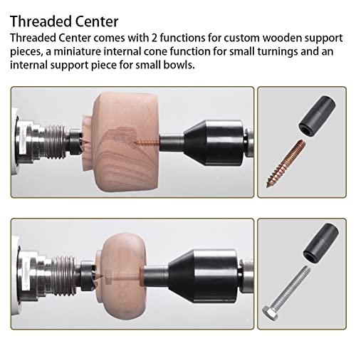 Snapklik.com : NAGU Live Center System For Woodlathe, Interchangeable ...