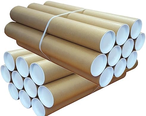UR CHOICE A3 Postal Tubes - Heavy Duty Cardboard with Plastic End Caps ...