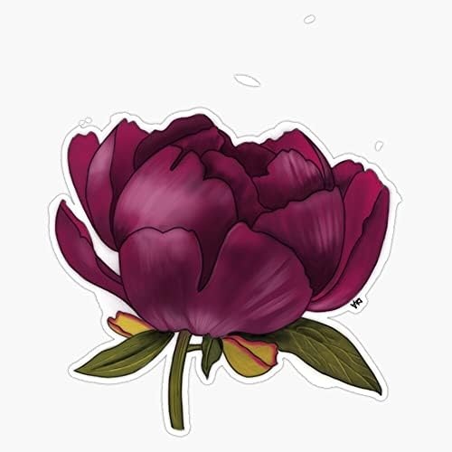 Amazon.com - Flower Pink Peony Vinyl Waterproof Sticker Decal Car ...