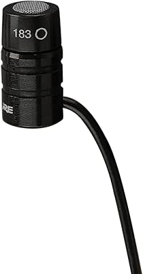 Amazon.com: Shure WL185M Professional Low-Profile Lavalier Microphone ...