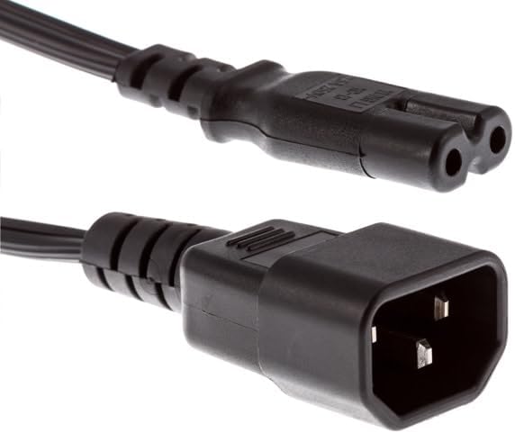 Amazon.com: CablesAndKits Standard AC Power Cord, C14 to C7, (IEC-60320-C14 to IEC-60320-C7 ...