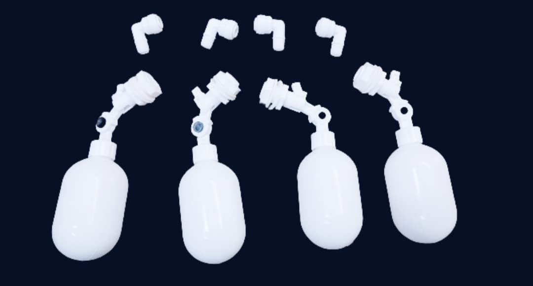 Buy VOZ AQUA 4 Pieces Water Filter Float Ball Valve 1/4 Inch Adjustable ...