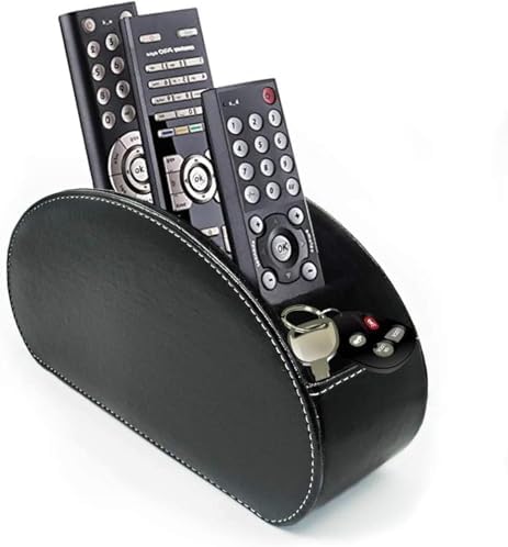 Amazon.com: Leather Remote Control Holder with 5 Compartments TV Remote ...