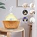 Amazon.com: DAROMA Glass Essential Oil Diffuser, 200ml Real Wood Base ...