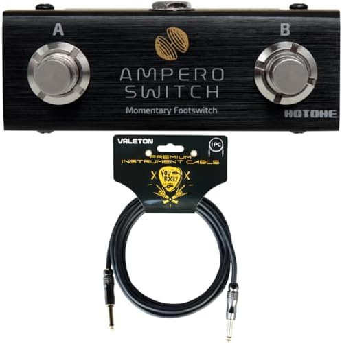 Amazon.com: Hotone Dual Footswitch + 10 ft Cable Bundle Momentary 2-Way ...