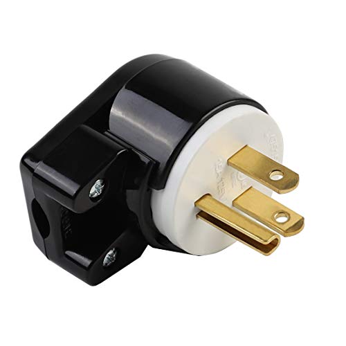 Snapklik.com : (5xPCS) Right Angle Nema 5-15P 15A 125V AC Plug, ETL ...