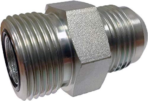 FS2402-16-16 Hydraulic Adapter 16 Male FACE Seal X 16 Male JIC Flat ...