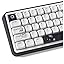 Amazon.com: dagaladoo Apollo PBT Keycaps,White and Black,MOA Keycaps ...