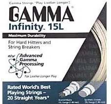 Amazon.com : Gamma Infinity 15Lg : Racket String : Sports & Outdoors