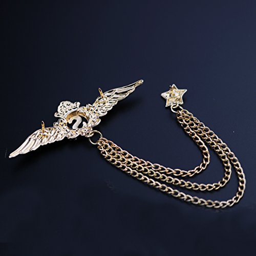 Buy Imported Gold Crystal Wing Star Brooches & Pins for Women at Amazon.in