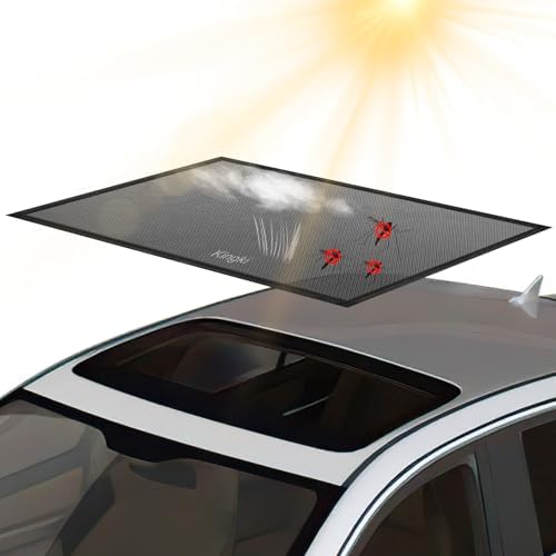 Amazon.com: Magnetic Car Sunroof Sun Shade Breathable Mesh, Car roof ...