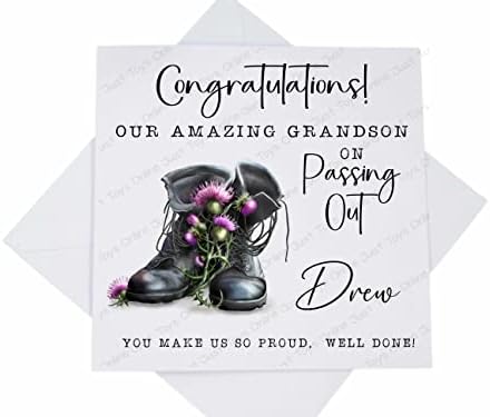 Personalised Custom Passing Out Card, Son Daughter Grandson ...