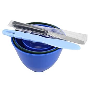 4 pcs New Dental Lab Rubber Mixing Bowls + 2 Spatulas : Amazon.in ...