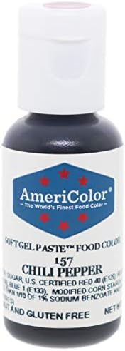 Amazon.com : AmeriColor Soft Gel Paste Food Color, Chili Pepper, 0.75 Ounce Bottle : Grocery ...