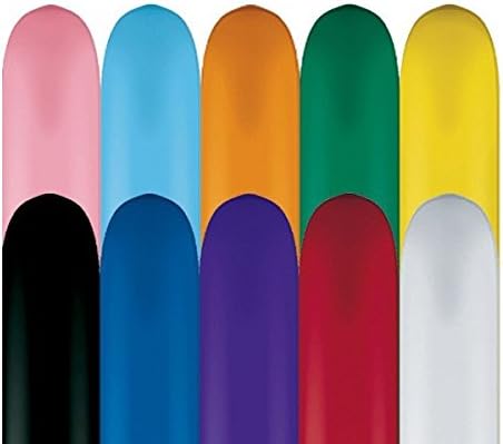 Amazon.com: 350Q Qualatex Modelling Balloons (Traditional Assortment ...