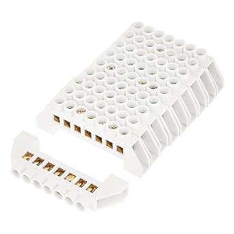 7-Holes Wire Screw Brass, PCB Mount Screw Terminal Block Connector ...