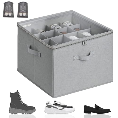 Best Stackable Emboadlie Anowadays Fabric Shoe Organizer Storage Box ...