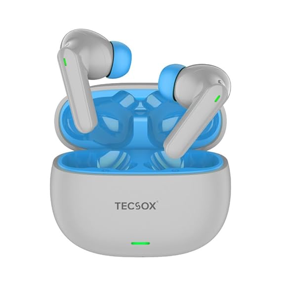 Tecsox Audio X Wireless Earbuds| IPX| 40hrs Best Low Latency TWS ...