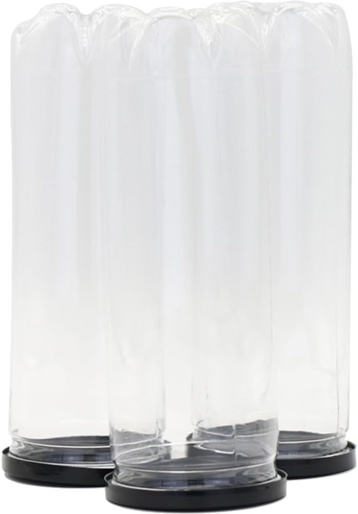 Amazon.com : 3Pcs Transparent Tennis Ball Container with Black Lid ...