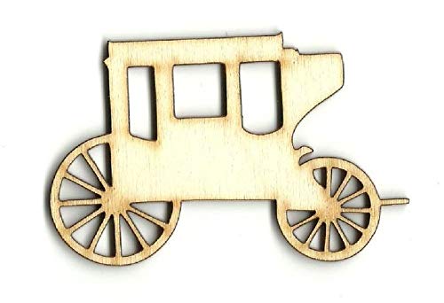Stagecoach - Laser Cut Out Unfinished Wood Shape Craft Supply DLET (No ...