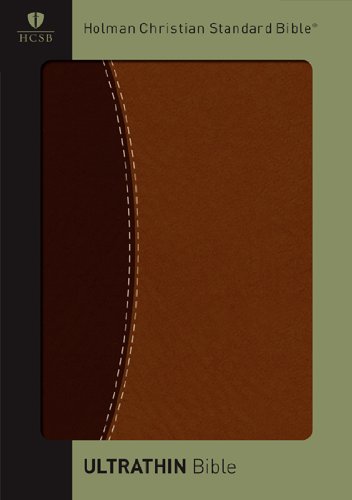 HCSB Ultrathin Reference Bible, Dark Brown/Brown Simulated Leather ...