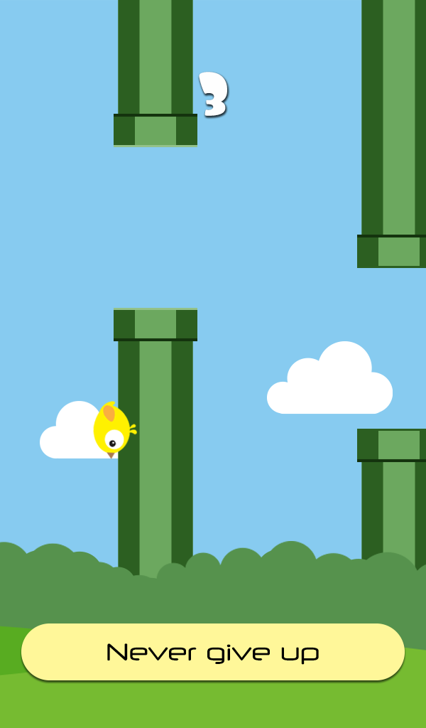 Paper Bird - Clumsy flying bird vs the smashing tubes (by yeet cool ...