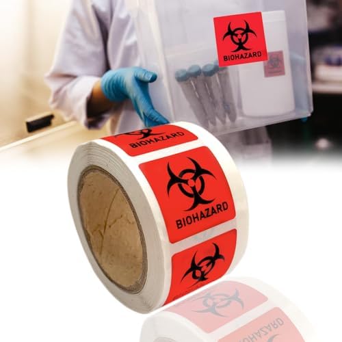 Toxic Symbol Biohazard Warning Self Adhesive Vinyl Stickers Health and ...