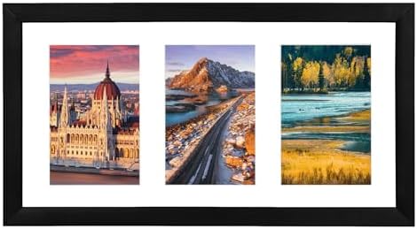 ARPAN MDF Multi Aperture Photo Picture Frame 3, Aperture (3 Aperture ...