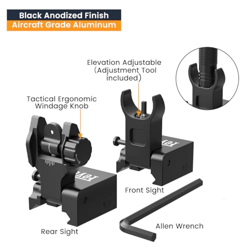 Snapklik.com : Feyachi Flip Up Rear Front And Iron Sights