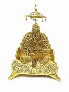 Buy Hanuman Handicraft Antique Golden Singhasan Metal Chatra Umbrella ...