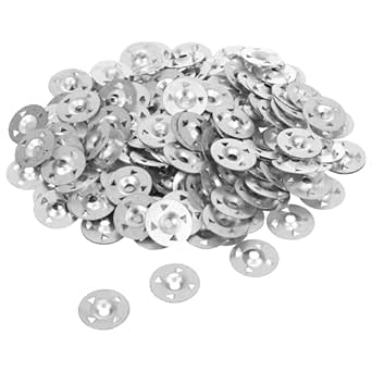 Vyuwast 400 Pcs Easy Fix Washers Insulation Washers 28mm Nail Gaskets ...