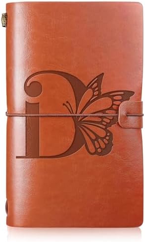 Amazon.com : JEWPHX Personalized Journal Gift-Pink Initial Leather ...