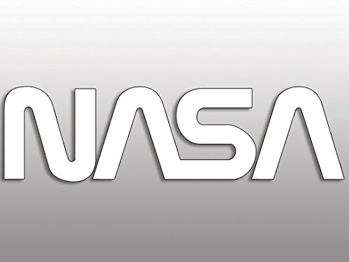 Amazon.com: White NASA Worm Lettering Sticker (Decal Space Exploration ...