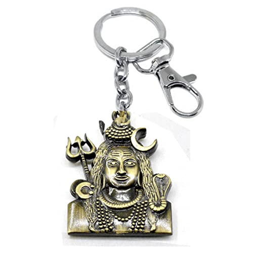 AFH Lord Shiva Adhidev Mahadev Bronze Decorative Hook Key chain - Price ...