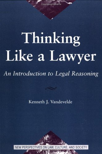 Amazon.com: Thinking Like A Lawyer: An Introduction To Legal Reasoning ...
