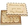 Amazon.com : VOSAREA 1 Set Wooden Friendship Box Reasons Why You Are My ...