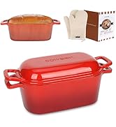 Amazon.com: 3.6QT Oval Dutch Oven for Bread Baking - Pre-Seasoned Cast ...