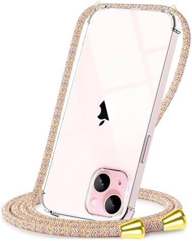CAROKI Crossbody Case for iPhone 15,Necklace Mobile Phone Cover with ...