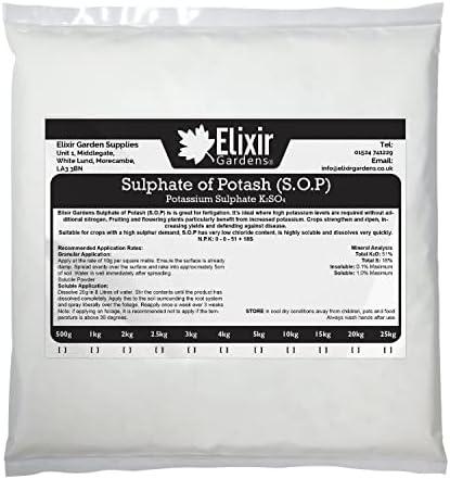 Buy Elixir Gardens Soluble Sulphate of Potash/Potassium Sulphate SOP ...