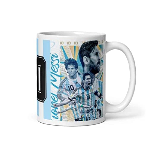 Buy Pixeltint Messi - Football Sports Theme Ceramic Coffee and Printed ...