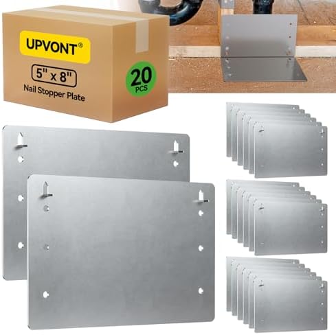 UPVONT 5" x 8" Nail Stopper Plate – 16 Gauge Self Nailing Stud ...