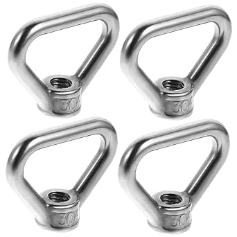 Zerodeko 4pcs Stainless Steel Lifting Eye Nut Hardware Triangle Shaped ...