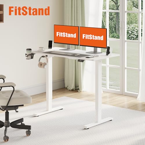 FitStand 110x60cm Electric Standing Desk ONE PIECE Desktop Sit Stand ...