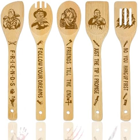 Amazon.com: Horror Movie Merchandise Decor Gifts Wooden Spoons for ...