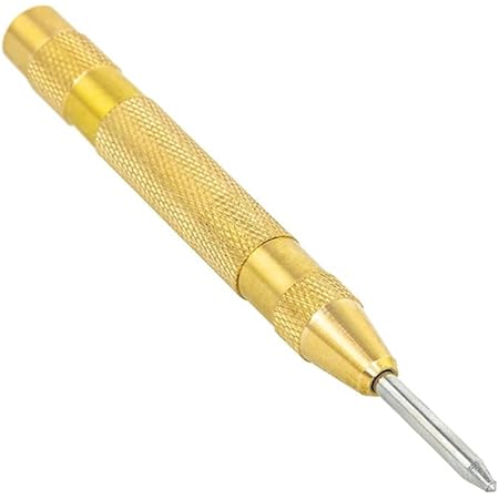 1 Pcs Automatic Center Punch, 5 Inch Spring Loaded Drill Punch Tool ...