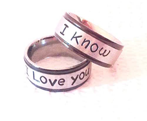 Amazon.com: I Love You I Know Ring Set : Handmade Products