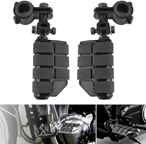 Amazon.com: Motorcycle Clamp-on Highway Pegs Universal Adjustable ...