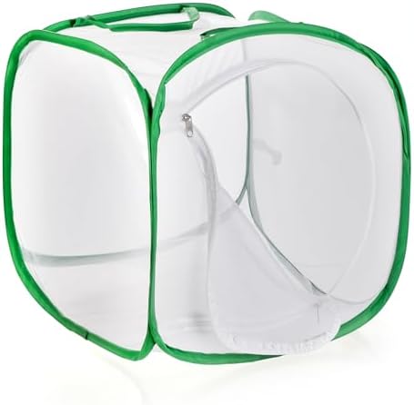 Butterfly Kit - 2 Pack Insect Habitat Cage, Collapsible Monarch Garden ...